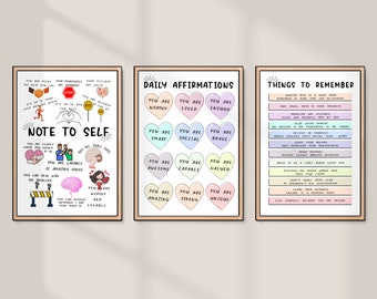 Mental Health Poster, Things to Remember, Positive Affirmations ...