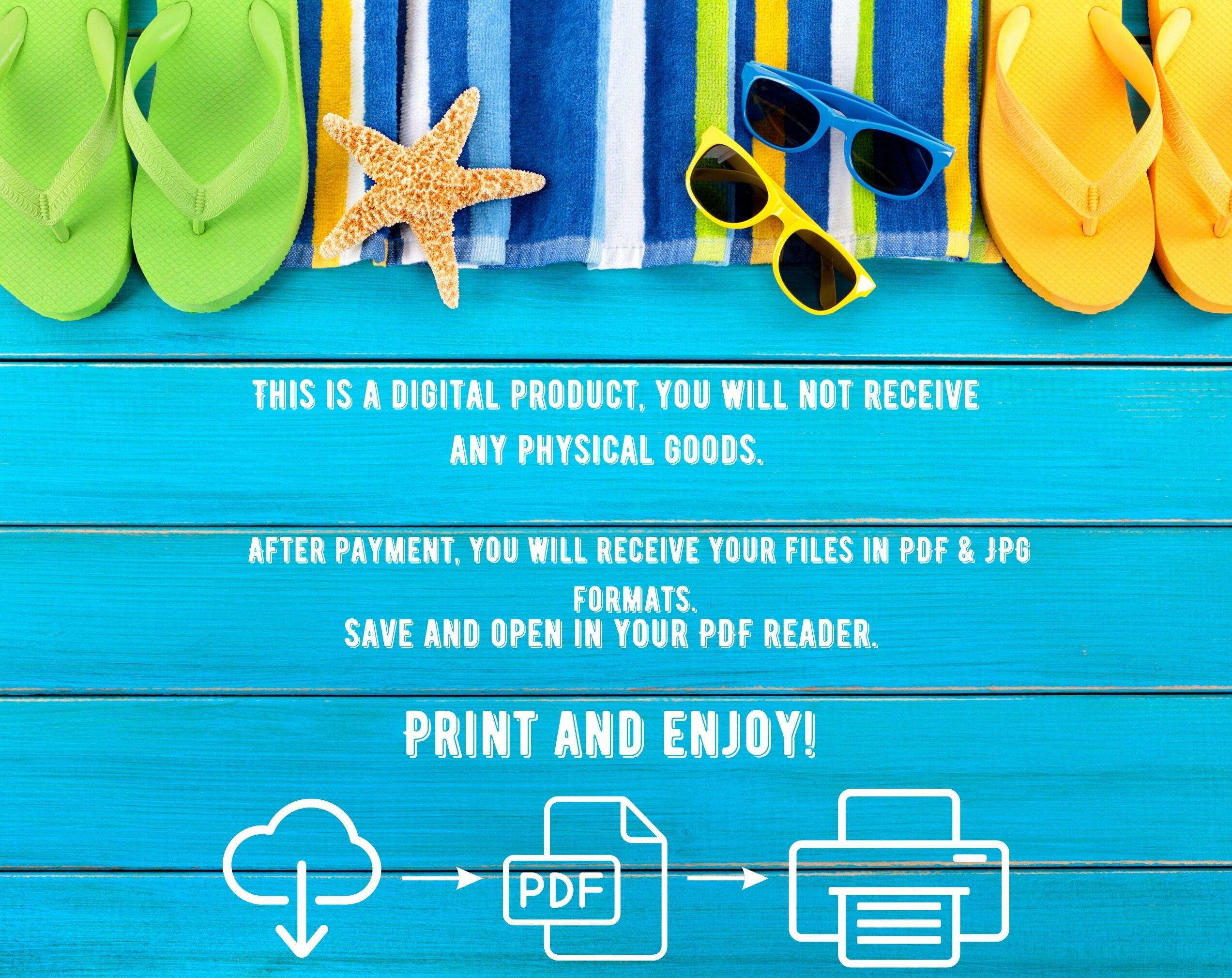 Summer Themed Word Search Printable 5 Word Search Puzzles Summertime ...