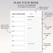 Printable Weekly Planner Weekly Vision Planner Productivity Planner ...