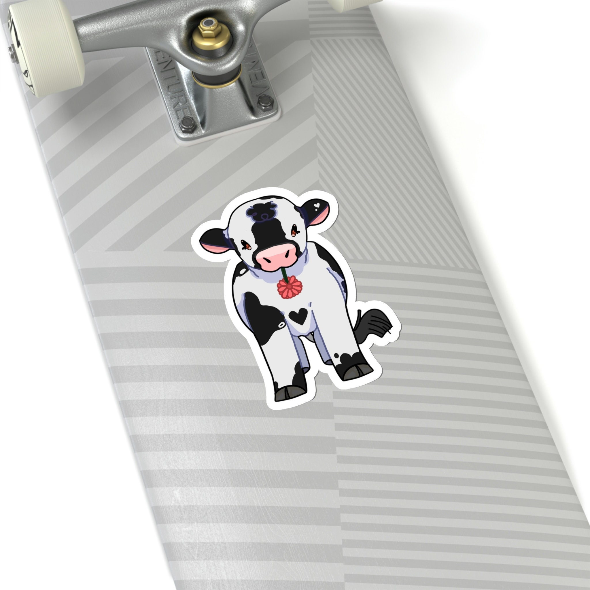 Holstein Black and White Farm Cow Sticker - Etsy