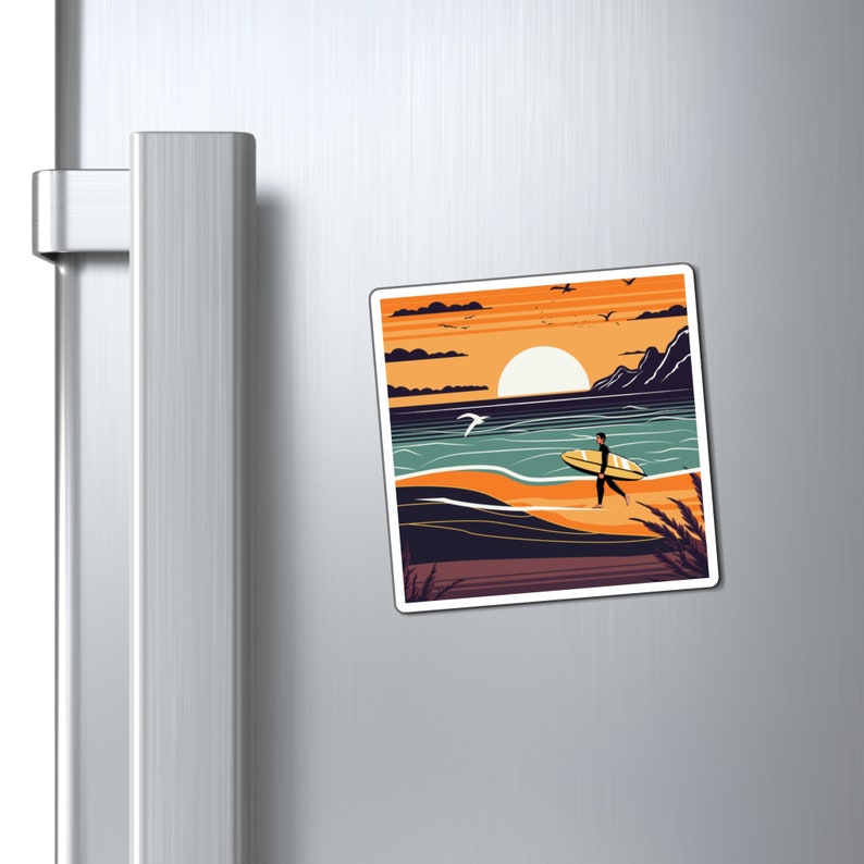 Tropical Beach Surf's Low Magnets - Etsy