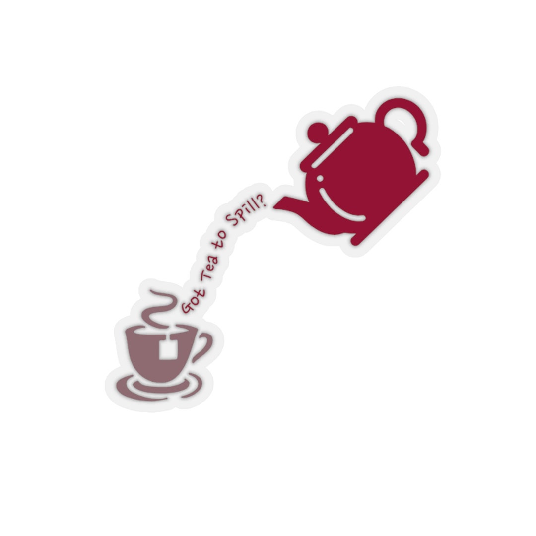 Got Tea to Spill? Tea Cup and Teapot Sticker - Etsy