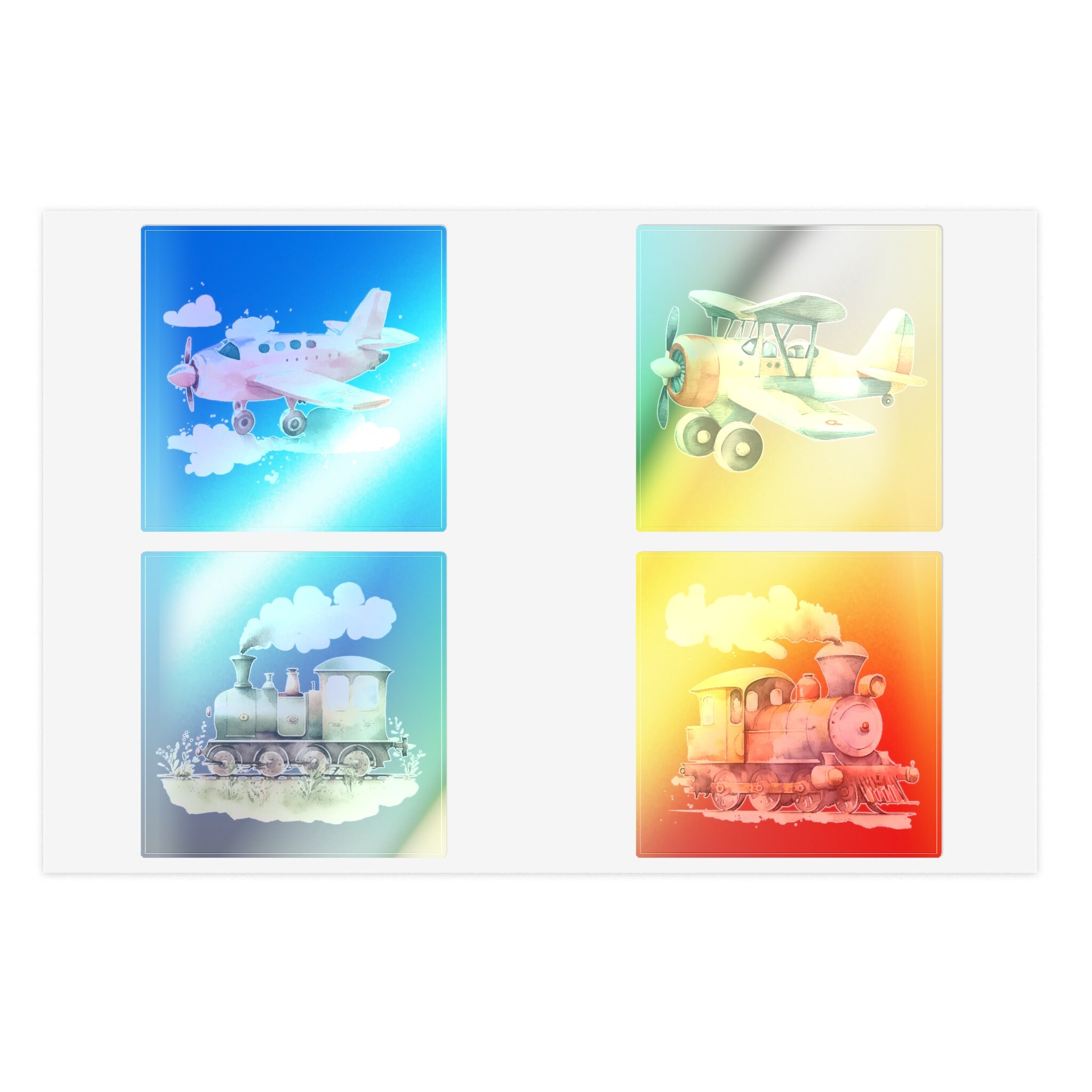 Flying Planes and Choo Choo Trains Sticker Sheet - Etsy