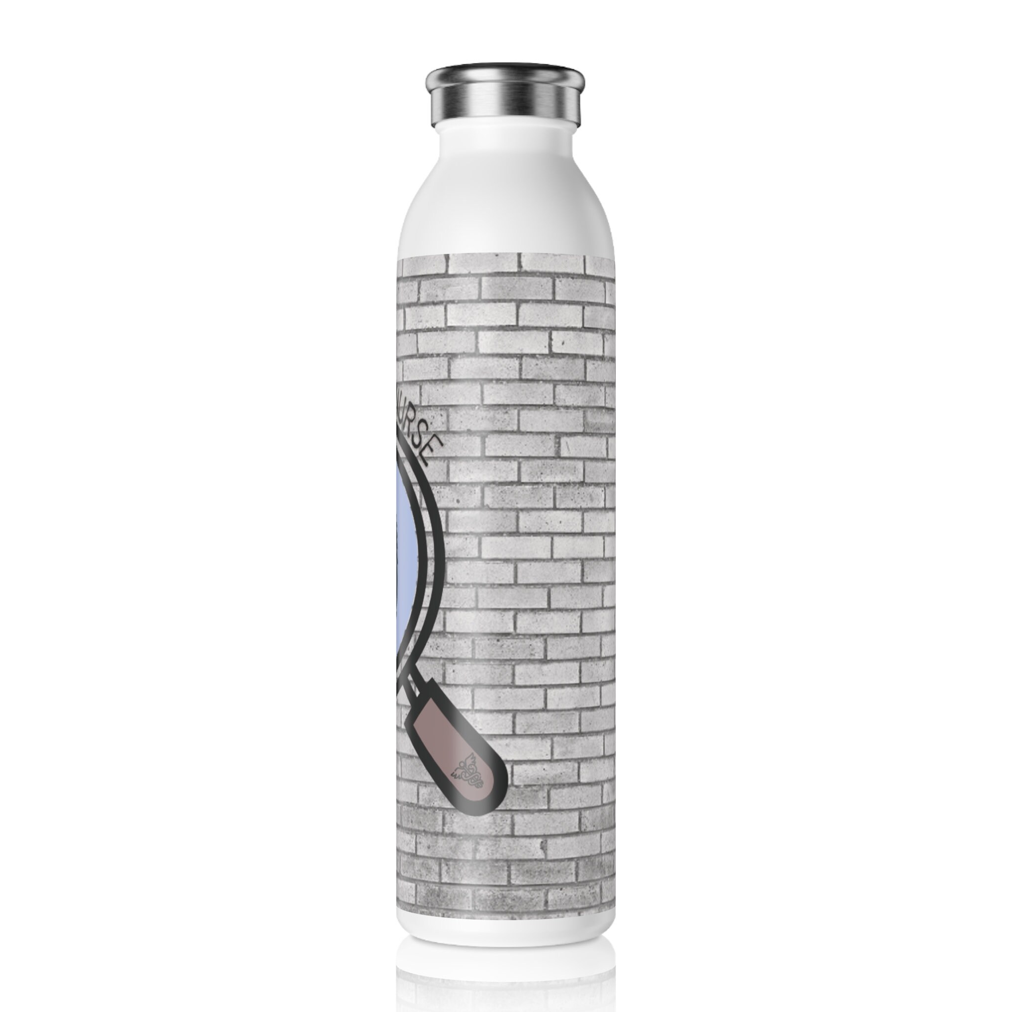 Forensic Nurse Fingerprint Under a Magnifying Glass Slim Water Bottle ...
