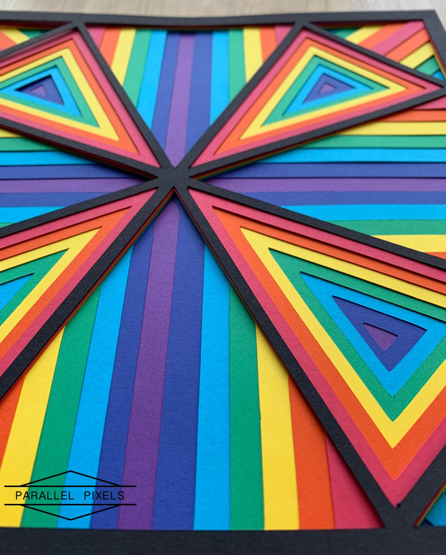 Geometric Square Layered CNC (.svg .ai .dxf .dwg .pdf .eps) Digital ...