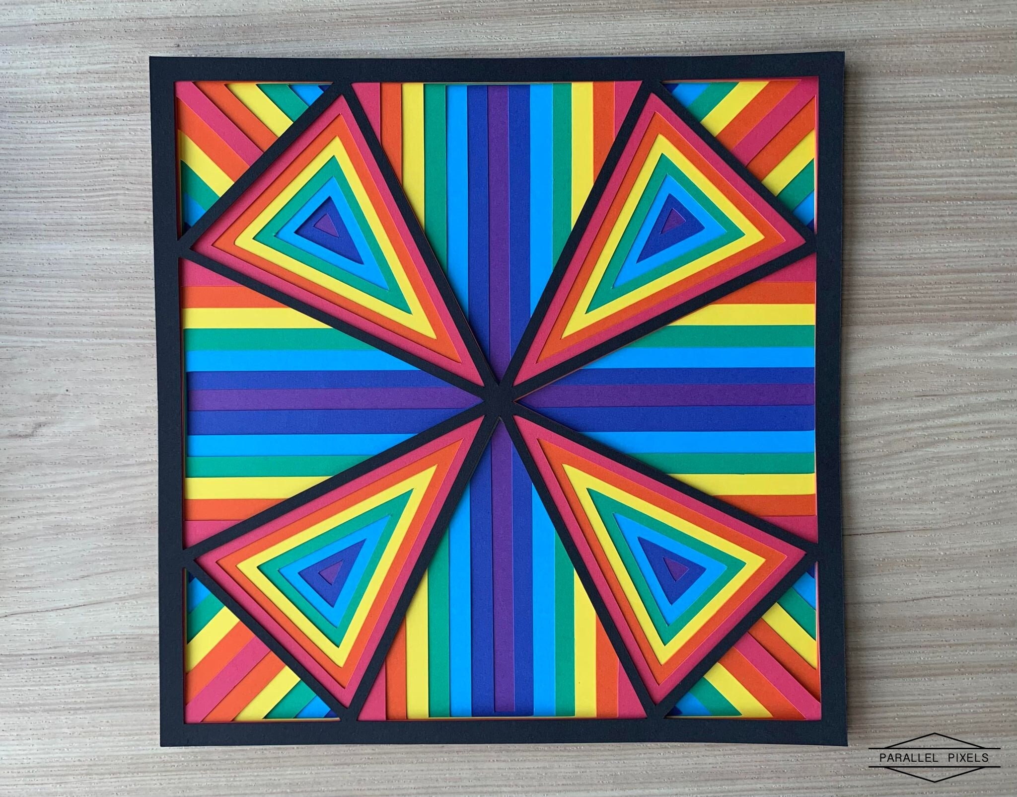 Geometric Square Layered CNC (.svg .ai .dxf .dwg .pdf .eps) Digital ...