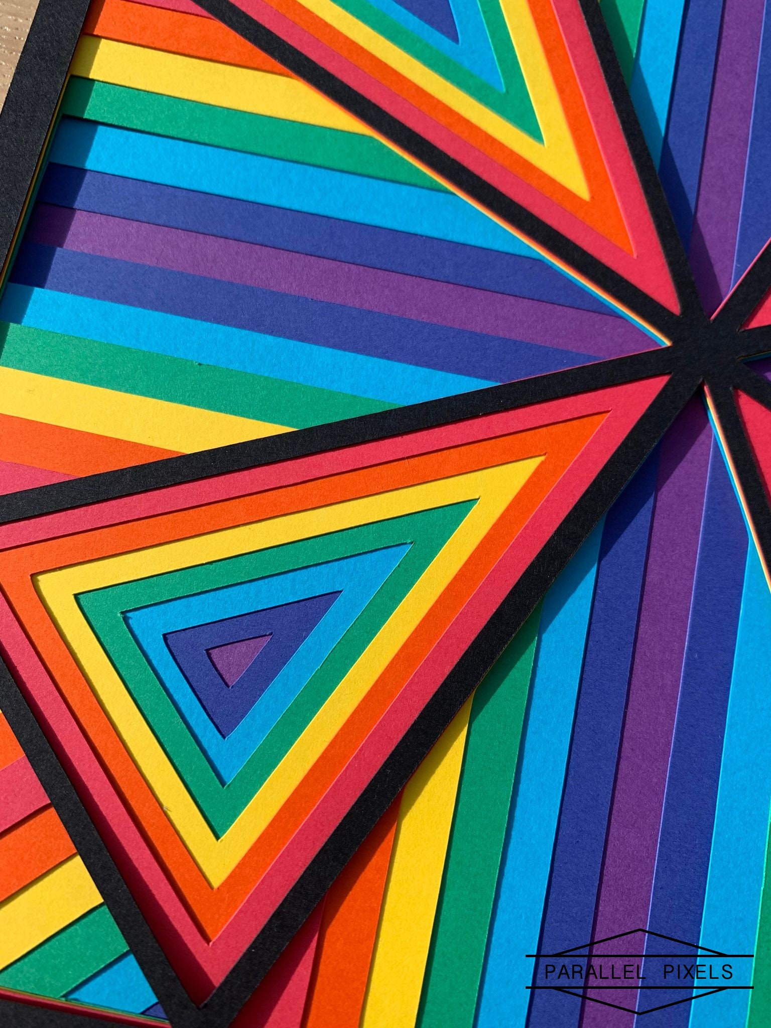 Geometric Square Layered CNC (.svg .ai .dxf .dwg .pdf .eps) Digital ...