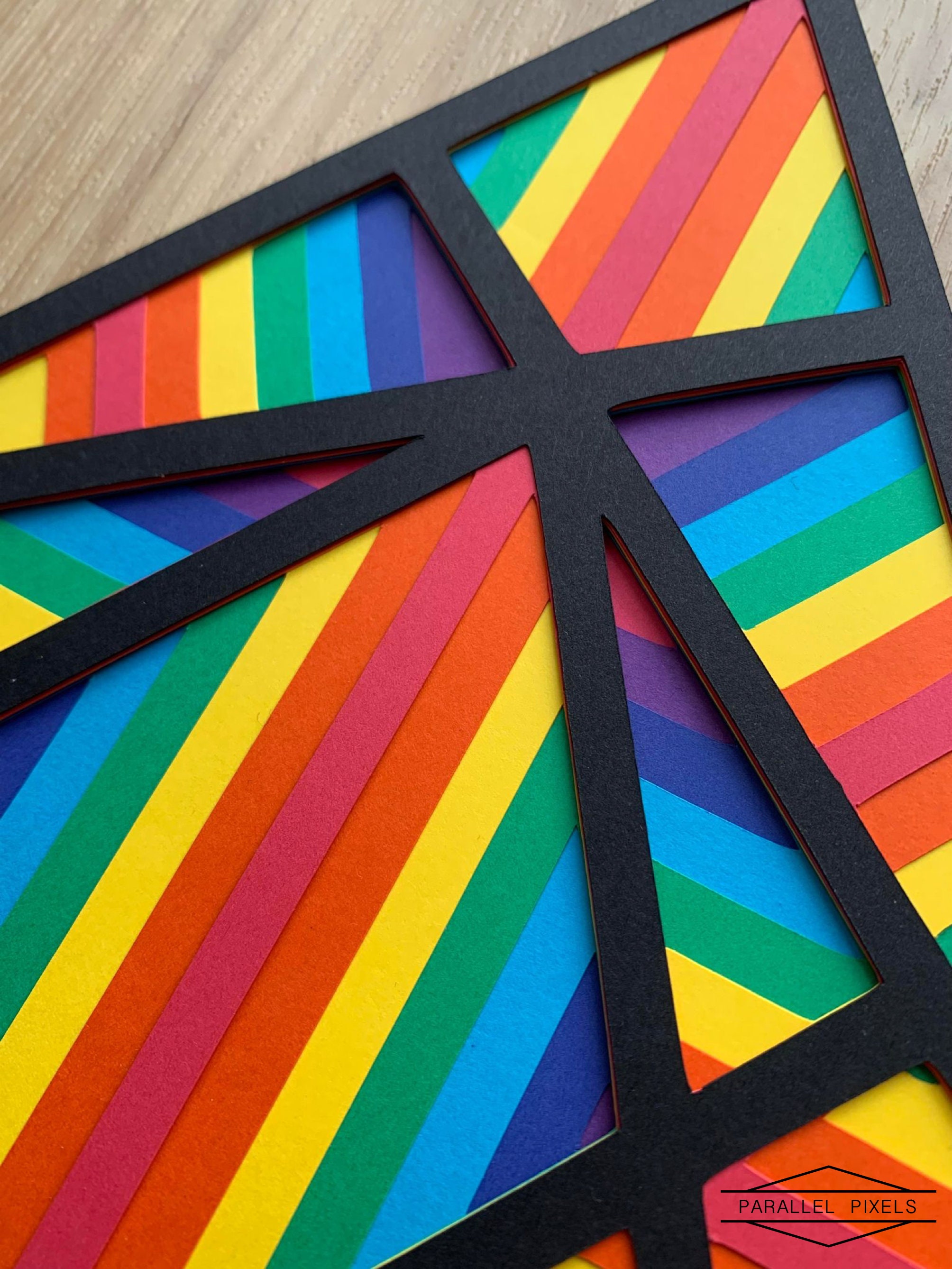 Geometric Diamond Layered CNC .svg .ai .dxf .dwg .pdf .eps Digital File ...