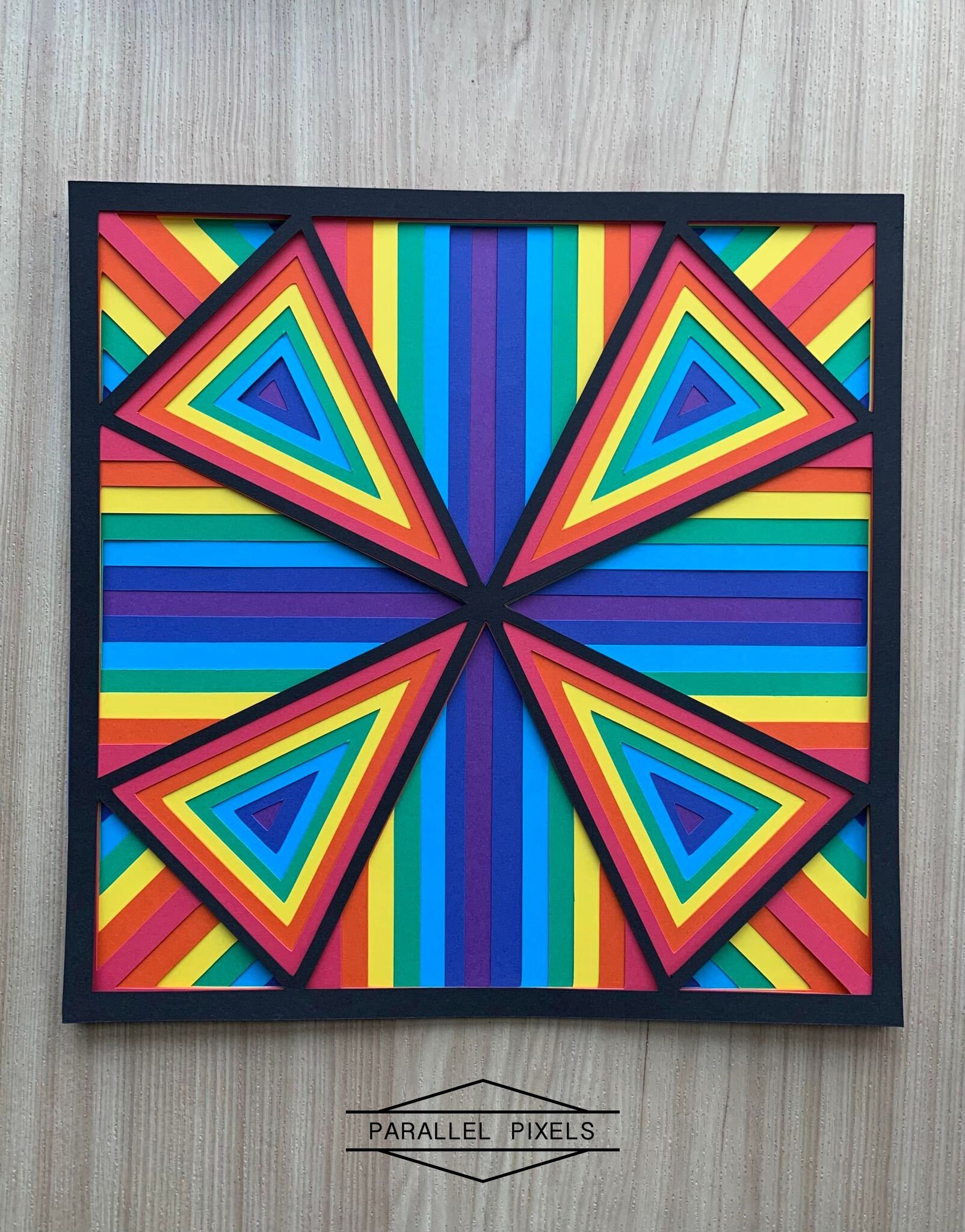 Geometric Square Layered CNC (.svg .ai .dxf .dwg .pdf .eps) Digital ...