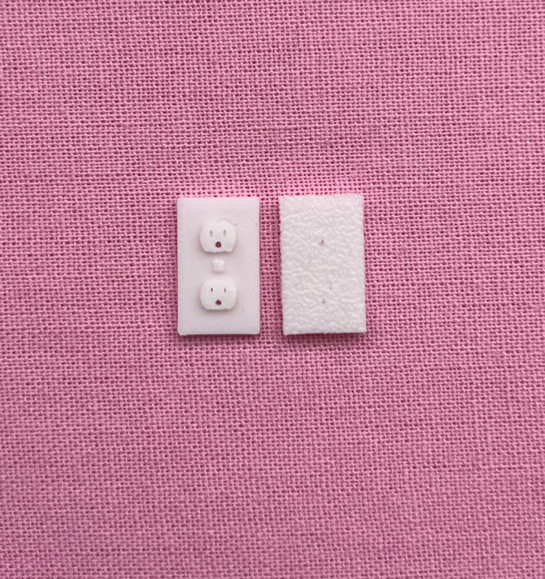 20-pack Miniature Electrical Outlets - 1:12 Scale Dollhouse Accessories ...