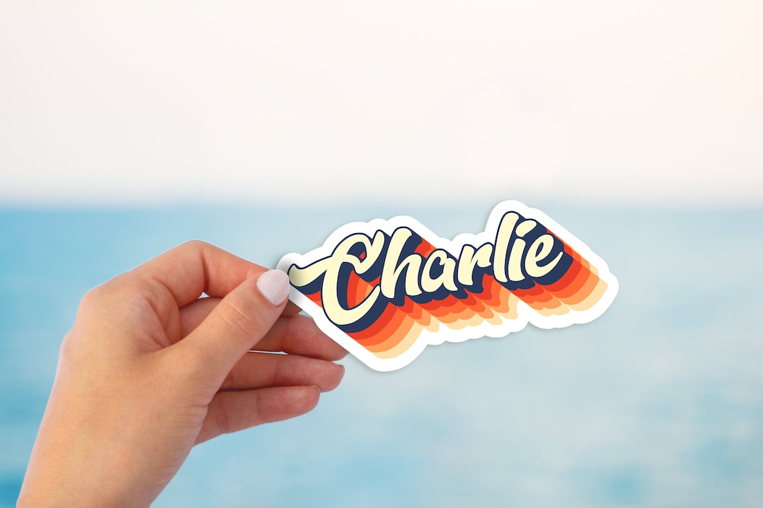 Personalized Name, Custom Retro Name Sticker, Name Stickers Retro Vinyl ...