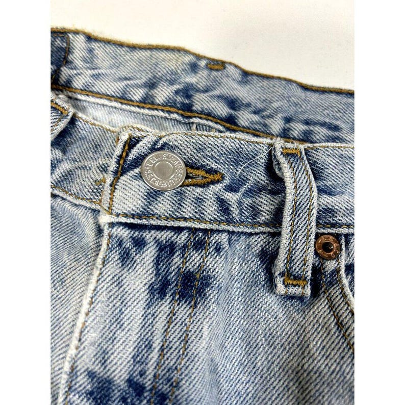 Vintage 90s Levis 550 Relaxed Fit Baggy Light Wash Denim Pants Size 32 ...