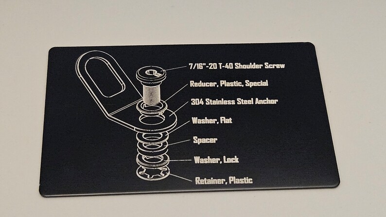 Custom LASER Engraved Aluminum Cards 0.5mm Thick - Etsy