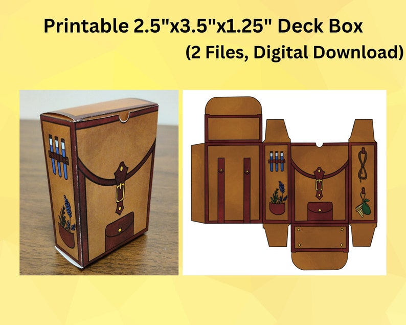 Card Box, Deck Box, Card Case, for Dnd, MTG, Tcgs, Playing Cards, Board ...