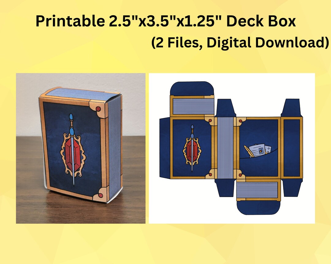 Card Box, Spellbook, Grimoire, Deck Box, Card Case, for Dnd 5e, MTG ...