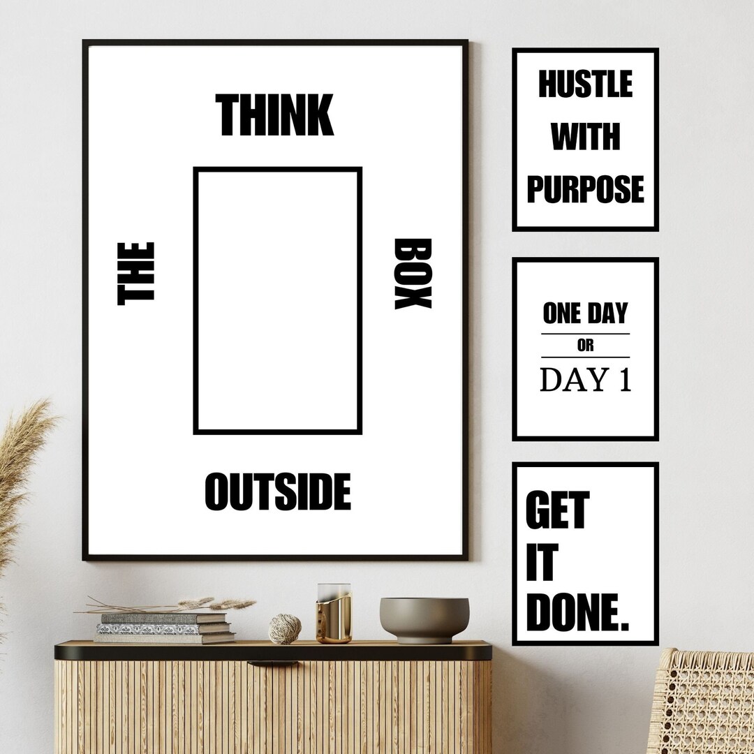 Focus Poster, Hard Work Print, Motivational Wall Art for Office ...