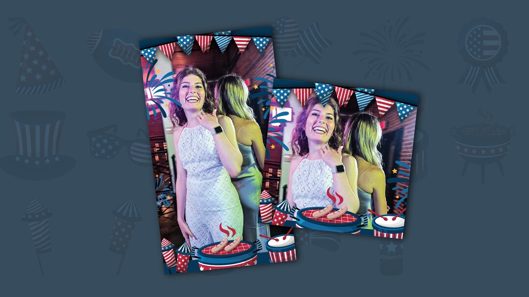 4th of July Overlay Pre-made 360 Photo Booth - Etsy