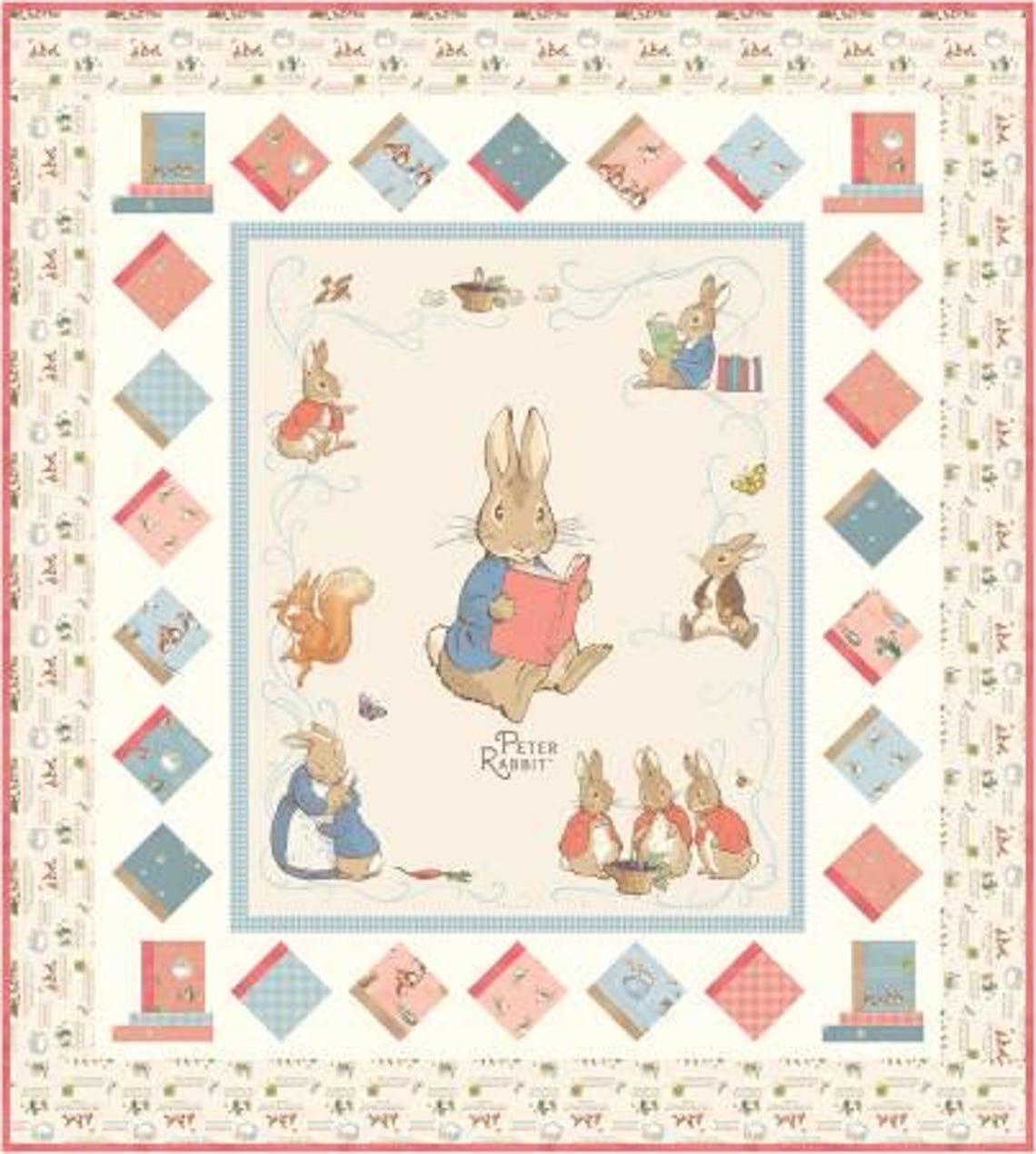 Peter Rabbit Panel Quilt Kit - Etsy