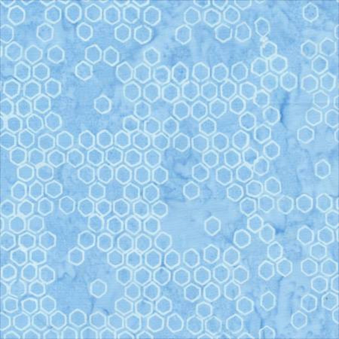 Blue Honeycomb Fabric - Etsy