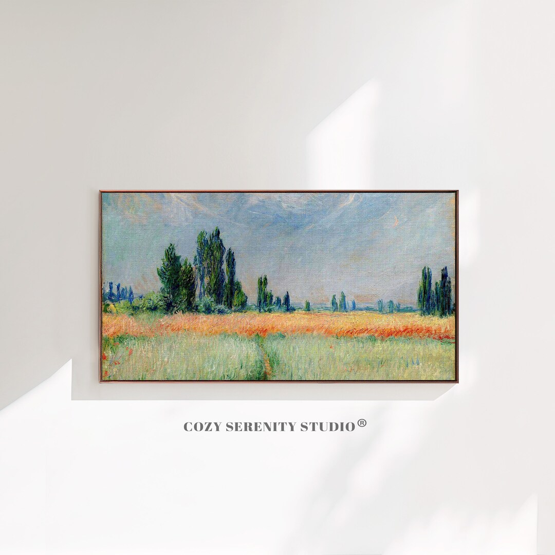 Samsung Framed TV Art Vintage Landscape | Spring Framed TV | Framed TV ...