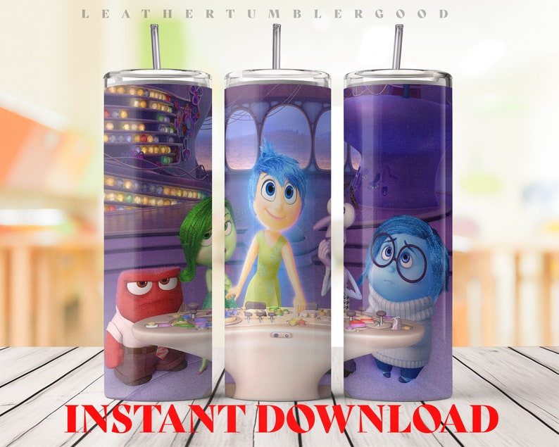 Inside Out Tumbler PNG, Inside Out Sublimation Design, 20 Oz Skinny ...