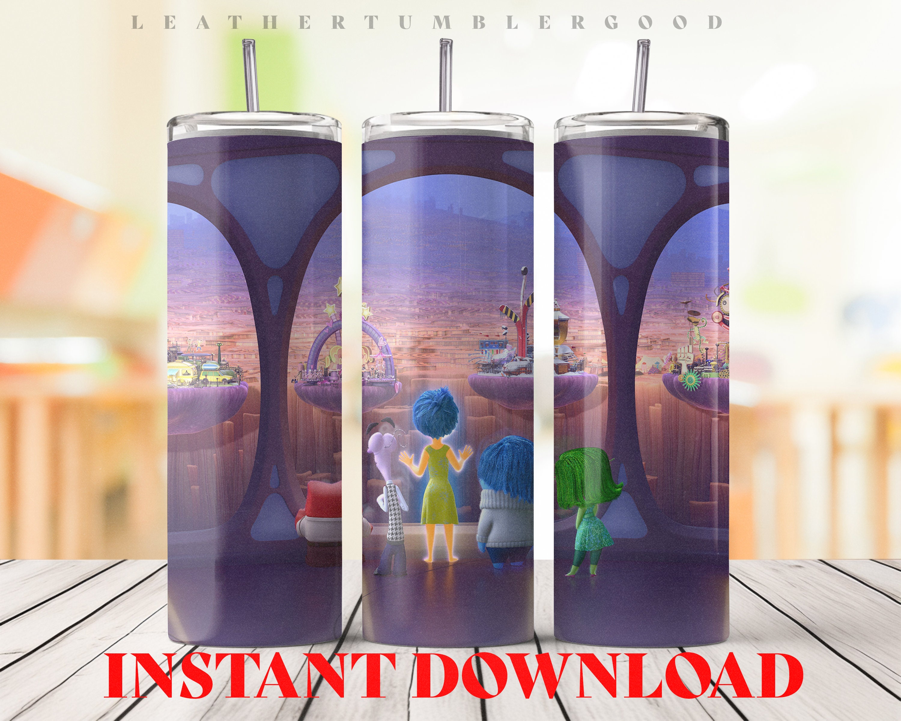Inside Out Tumbler PNG, Inside Out Sublimation Design, 20 Oz Skinny ...