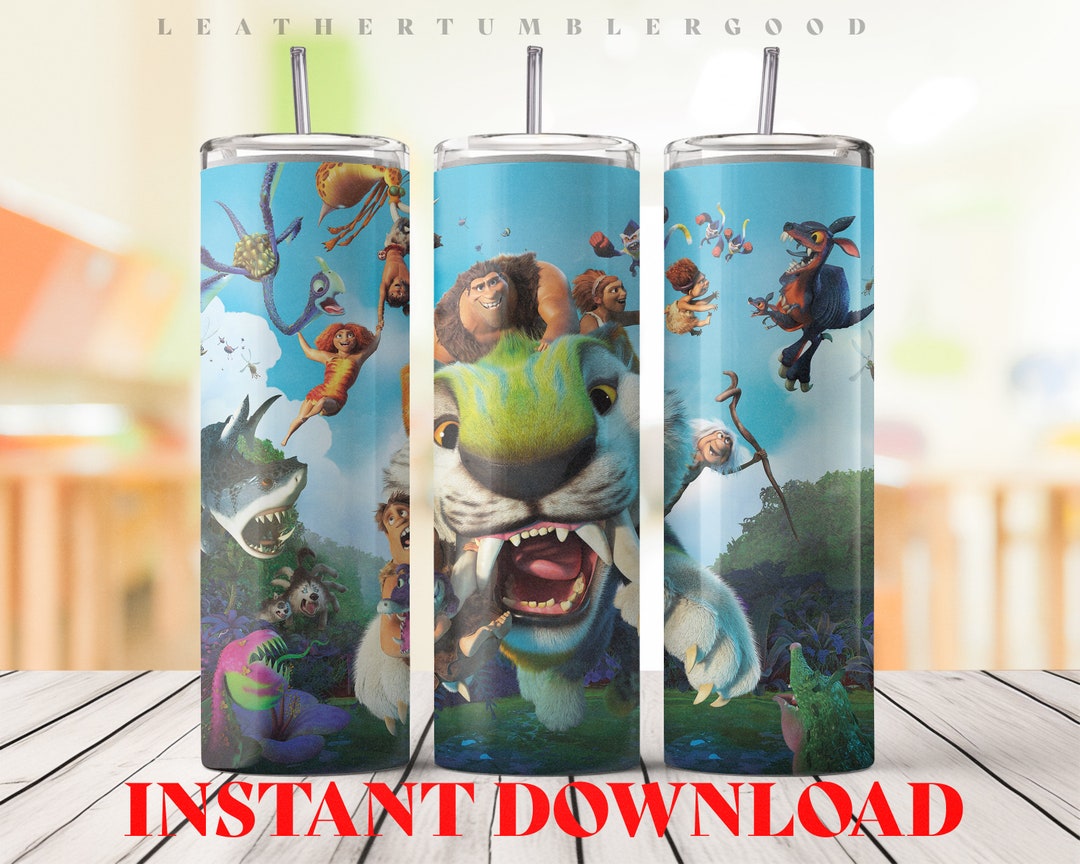 Croods Tumbler PNG, Croods Sublimation Design, 20 Oz Skinny Tumbler ...