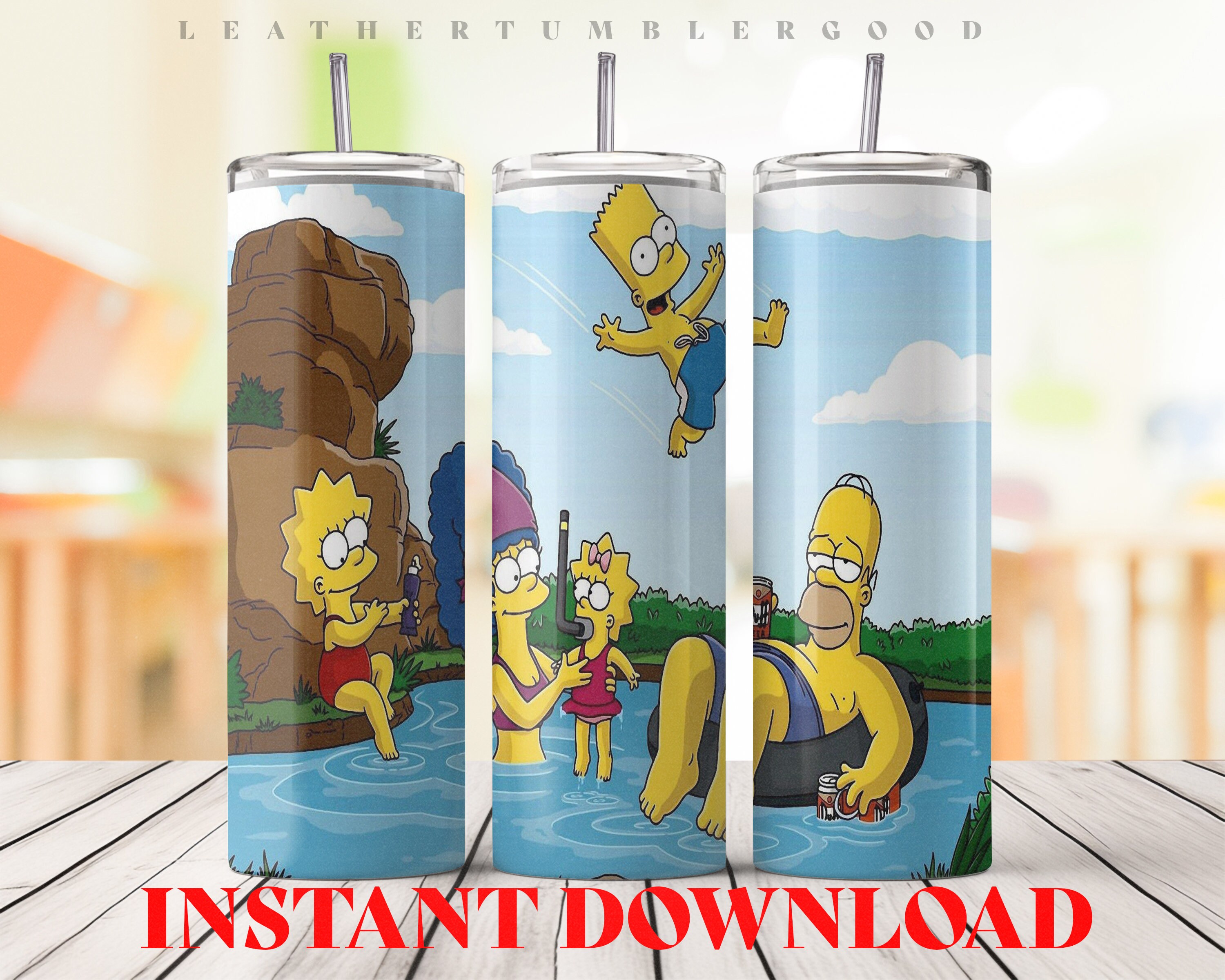 The Simpsons Tumbler PNG the Simpsons Sublimation Design 20 - Etsy