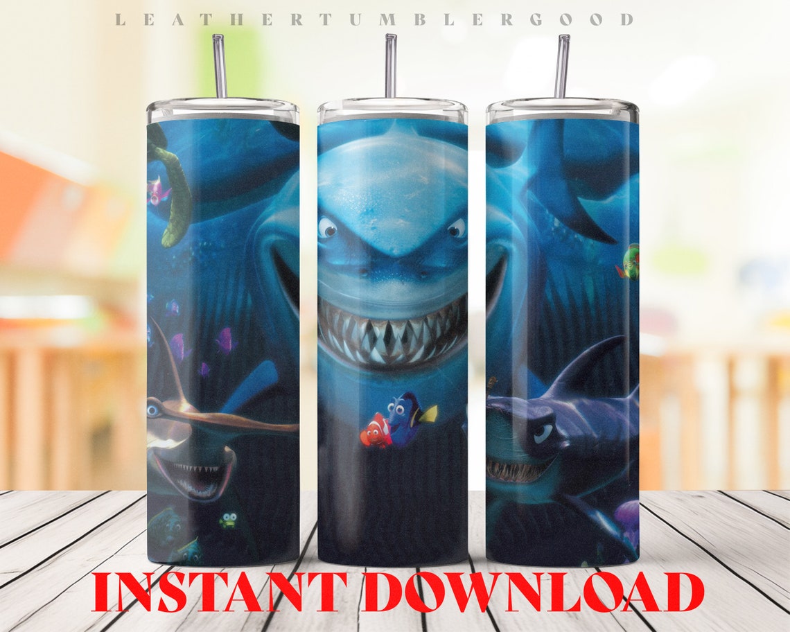 Finding Nemo Tumbler PNG, Finding Nemo Sublimation Design, 20 Oz Skinny ...