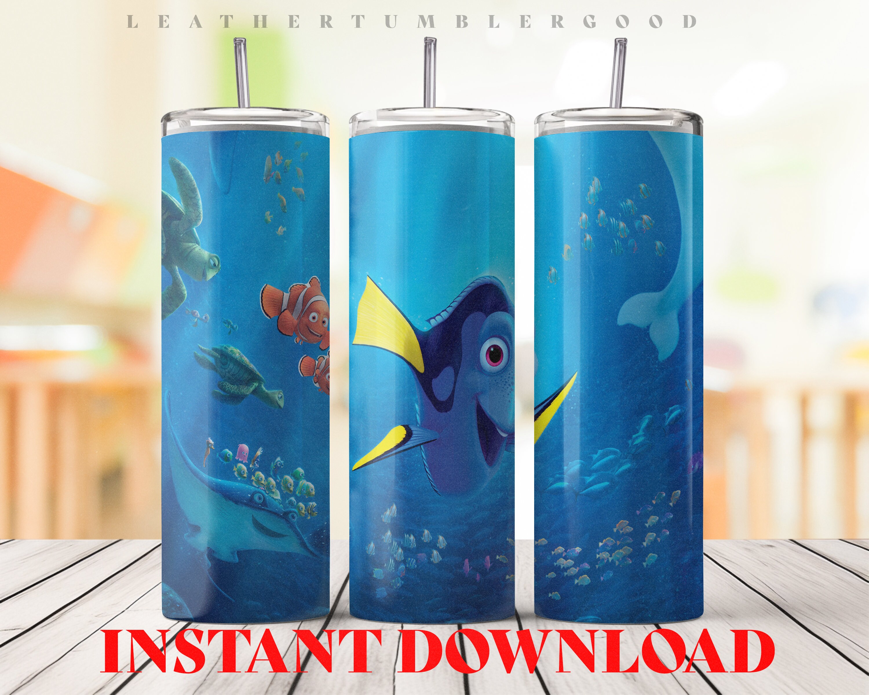 Finding Nemo Tumbler PNG, Finding Nemo Sublimation Design, 20 Oz Skinny ...