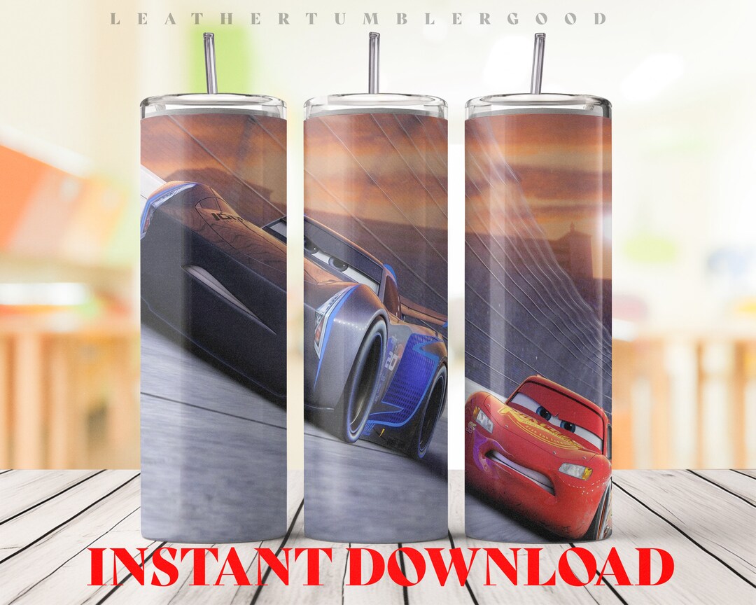 Cars Tumbler PNG, Cars Sublimation Design, 20 Oz Skinny Tumbler, Cars ...