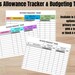 Kids Budgeting Worksheet, Kids Money Worksheet, Kid Savings, Allowance ...