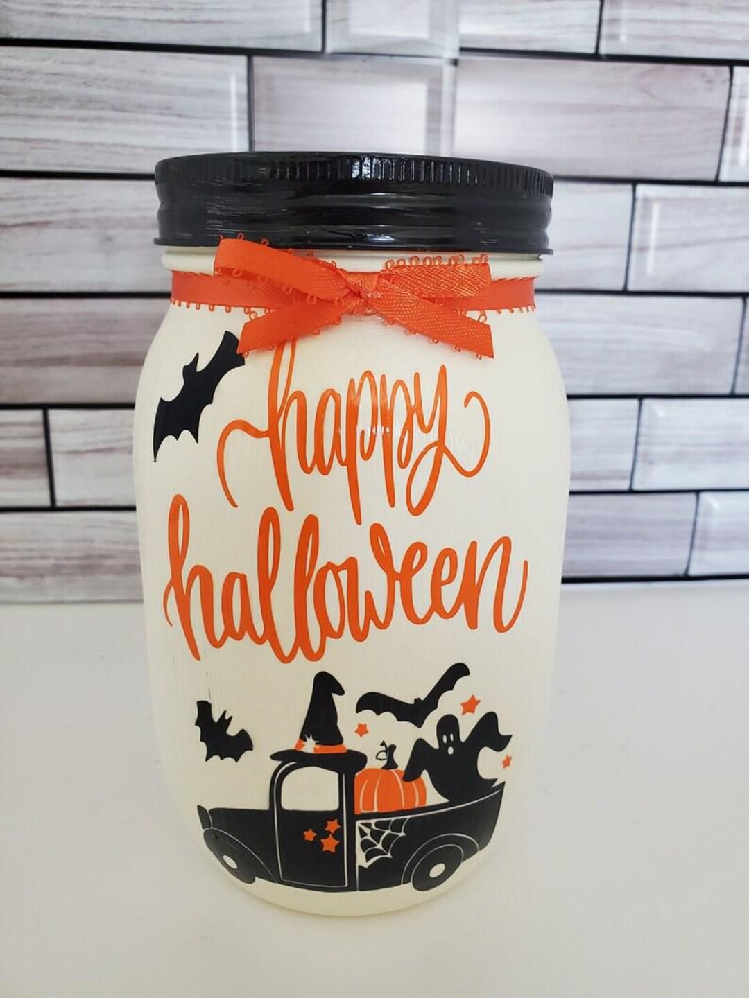 Halloween Decanter, Utensil Holder, Vase, Tissue Holder, Farmhouse ...