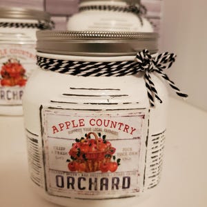 Apple Orchard 3-piece Kitchen Canister Set, Storage Jars, Kitchen ...