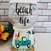 Beach Life Candy Dish, White Blue Ocean Theme, Money Holder, Fish Bowl ...