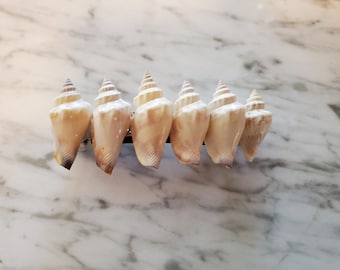 Seashell Hair Barrette, Shell Decor, Faux Pearls, Beach Theme Hair ...