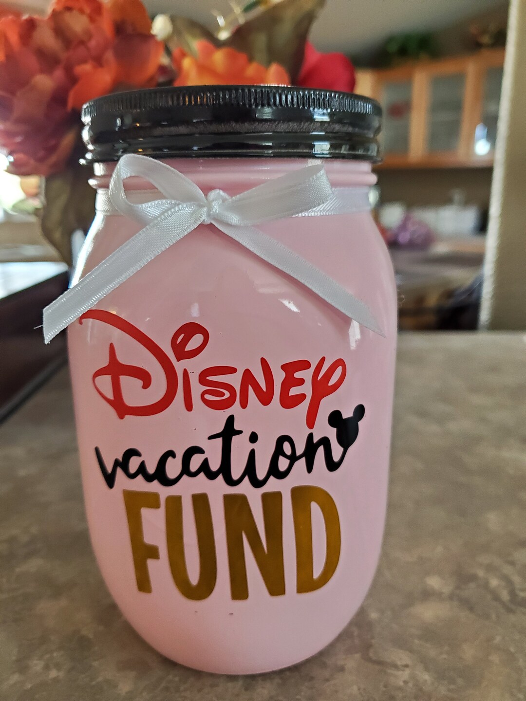 Travel Fund Painted Mason Jar Bank, Travel Fund, Travel, Bank, Piggy ...