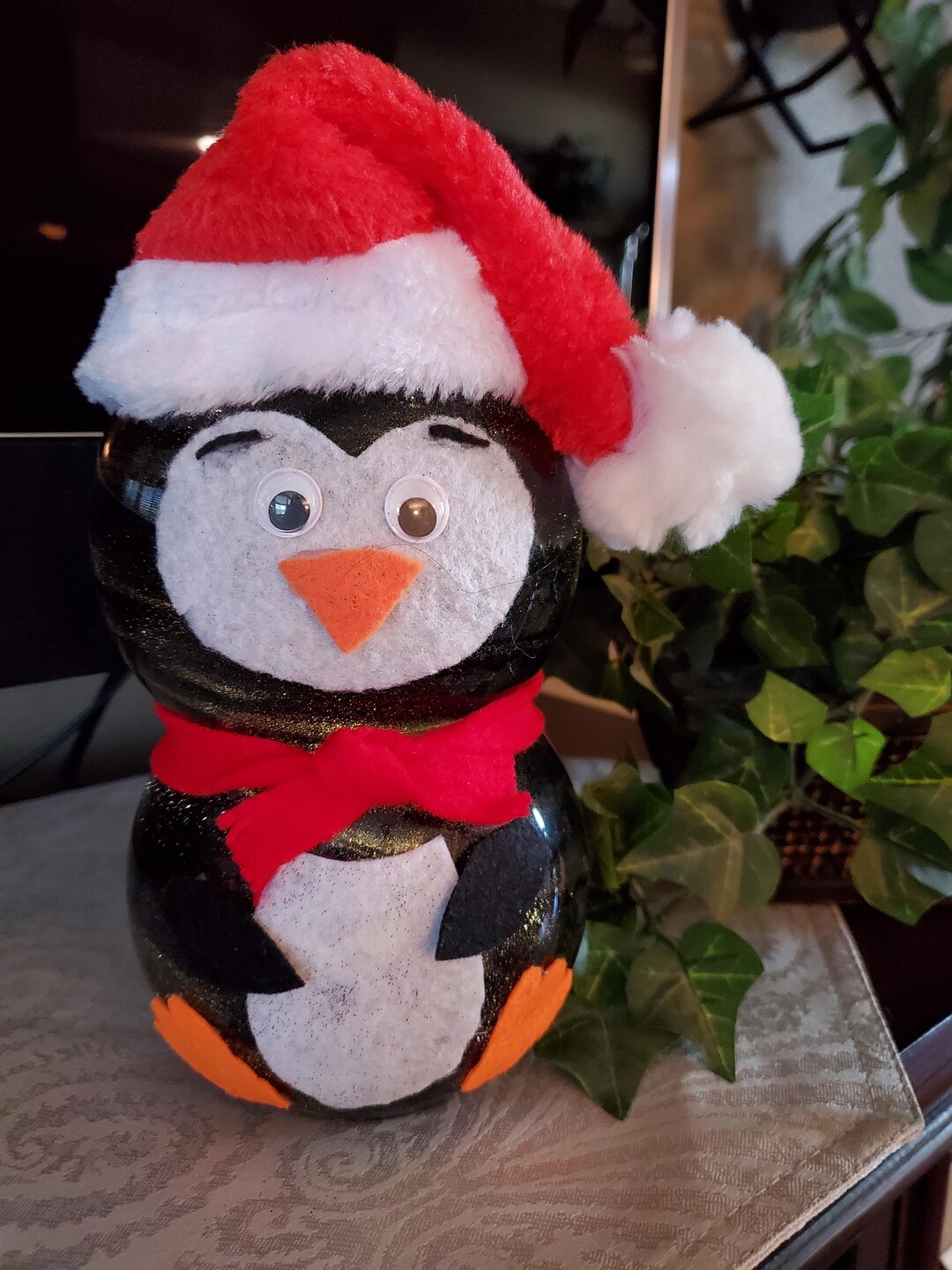 Penguin Christmas Light, Animal Christmas Decor. Farmhouse Decor ...