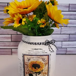 Sunflower Kitchen Canister Set, Sunflower Decor, Storage Containers ...