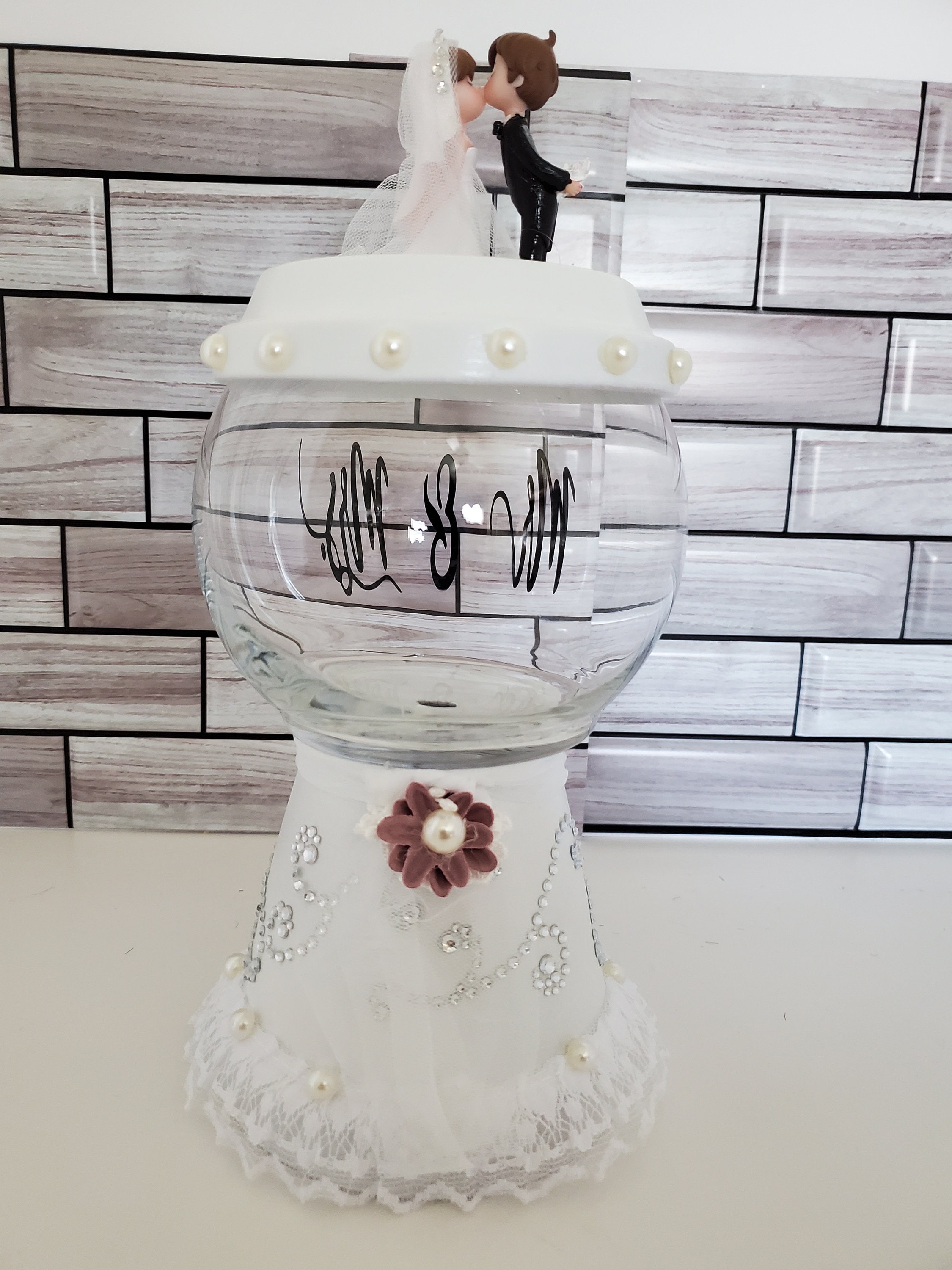 Wedding Candy Dish, Wedding Centerpiece, Bride to Be Gift, Groom Gift ...