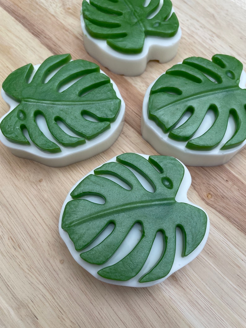 Monstera Leaf Soap, Handmade Bar Soap, Botanical Soap, Green Soap - Etsy