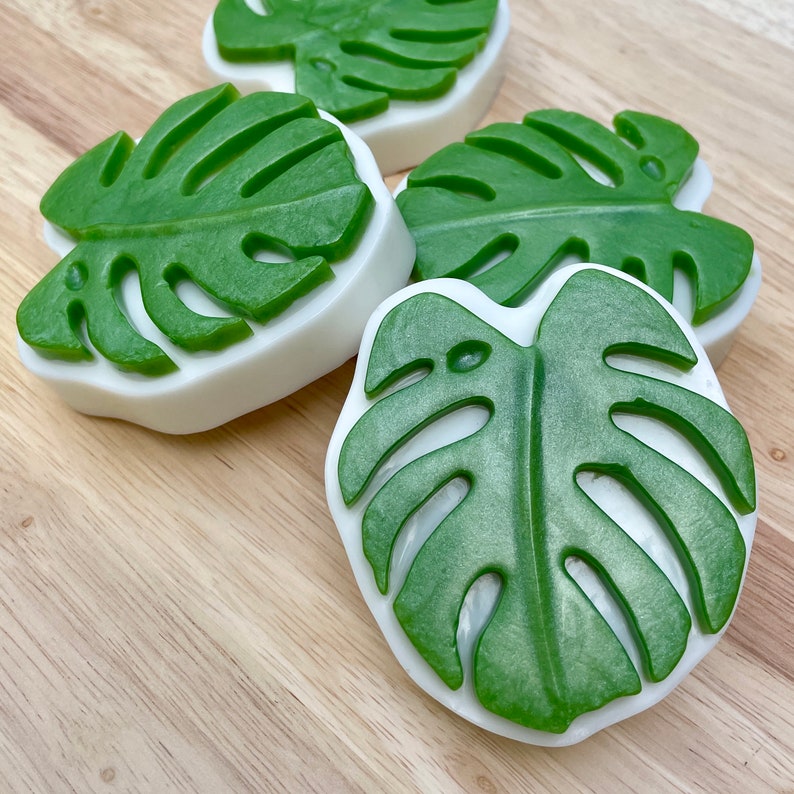 Monstera Leaf Soap, Handmade Bar Soap, Botanical Soap, Green Soap - Etsy