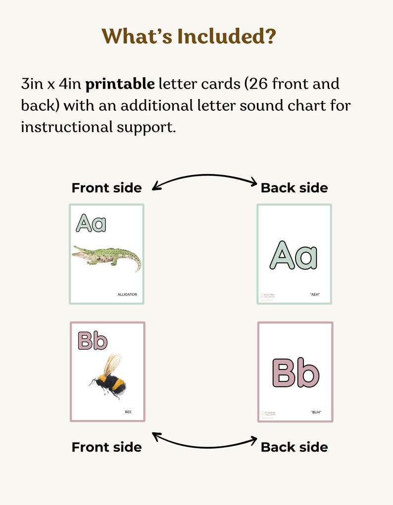 Alphabet Sound Cards *DIGITAL* - Etsy