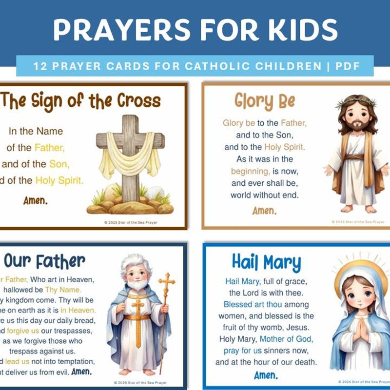 Kids Prayer Pack Catholic - Etsy