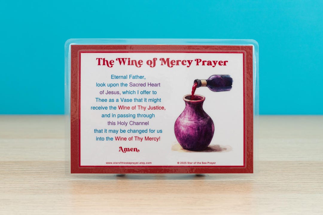 Holy Face Prayer Card for Kids and Teens, Catholic Handmade Prayer ...
