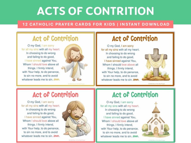 Inspiring Act Of Contrition For Kids Images