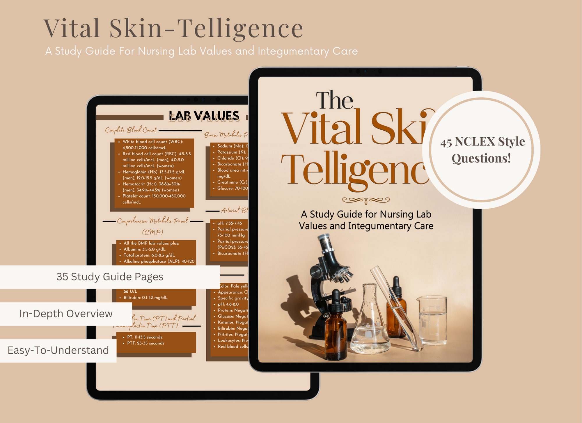 The Vital Skin-telligence: A Nursing Guide for Nursing Lab Values and ...
