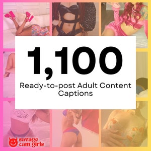 Onlyfans Captions for NSFW Creators | 1100 Captions | Twitch Camgirl Snapchat Fansly Captions ...