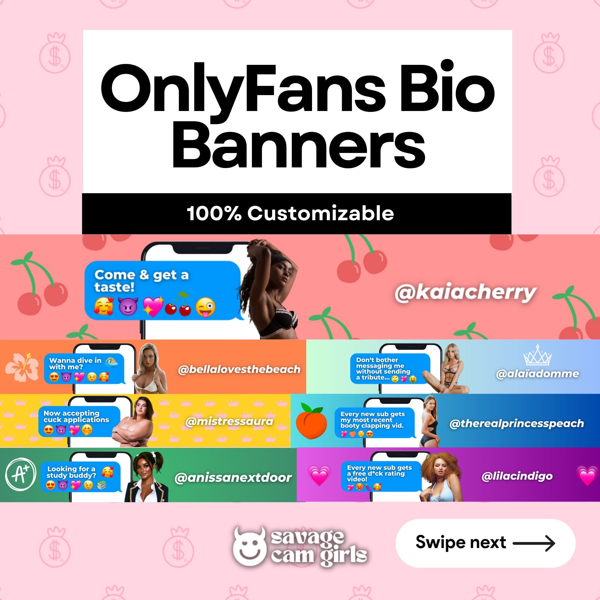 Onlyfans Banner Header for Onlyfans Bio Customizable Template to Get ...
