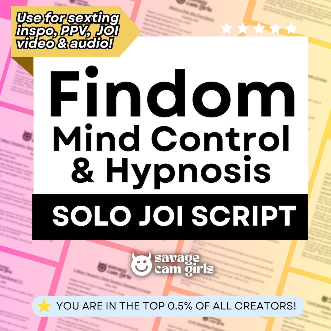 Findom Script Mind Control JOI Script for Solo Creators | Femdom Script | Onlyfans Script Fansly ...